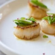 Pan Seared Scallops with Orange Ginger Sauce - The Healthy Epicurean