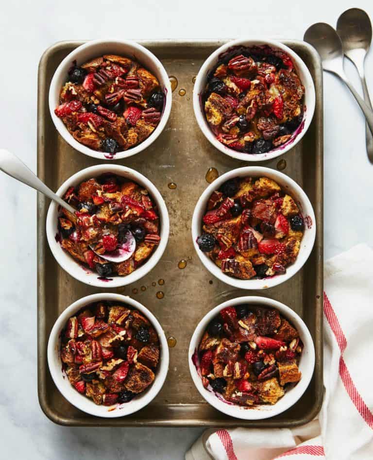Mixed Berry Bread Pudding - The Healthy Epicurean