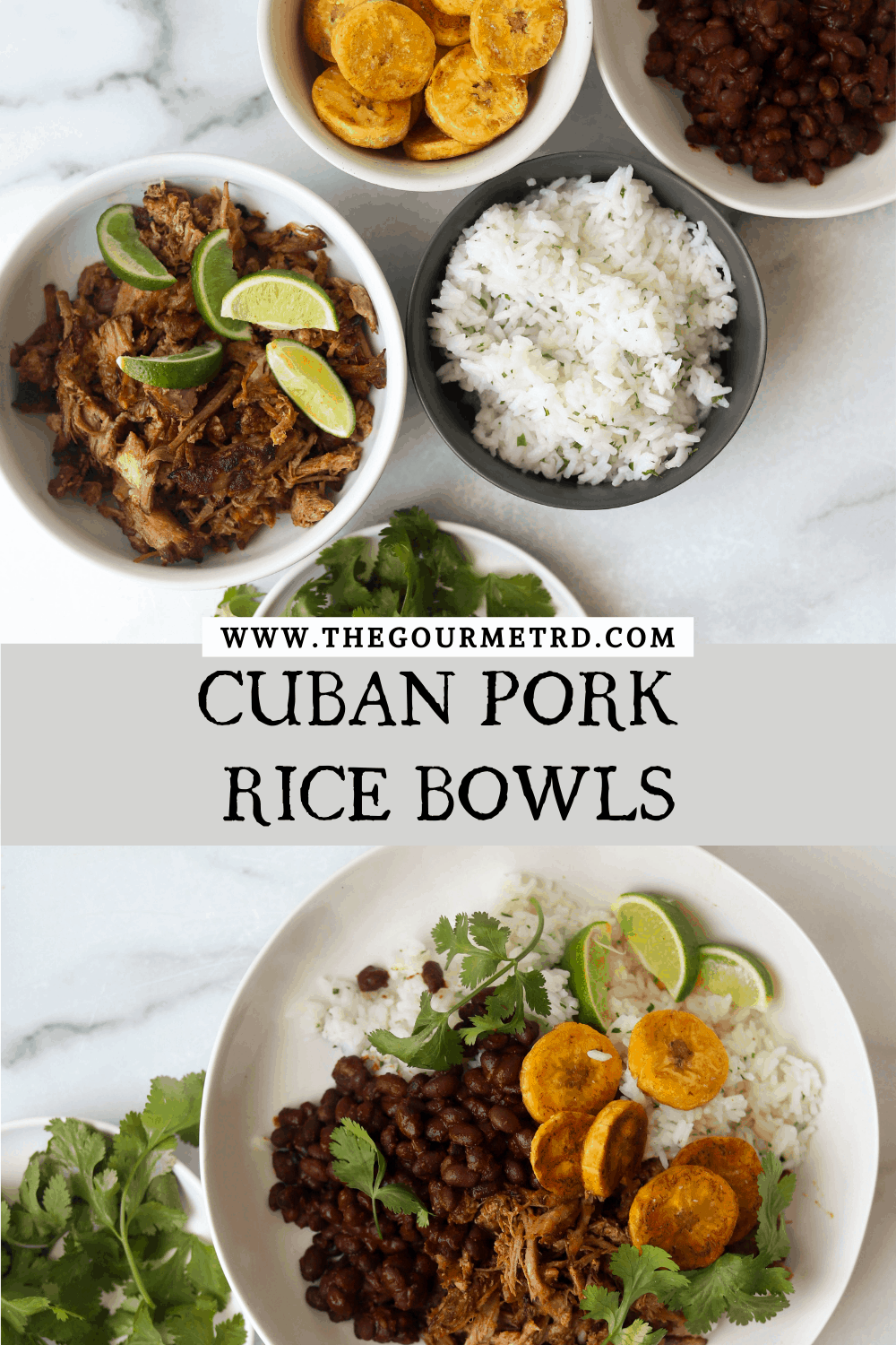 Pulled Pork Rice Bowls with Cilantro Lime Rice - The Healthy Epicurean