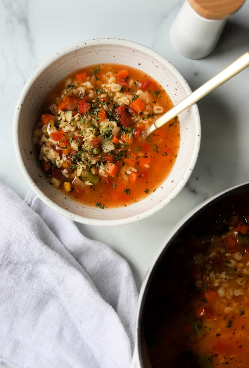 Alphabet Vegetable Soup - The Healthy Epicurean